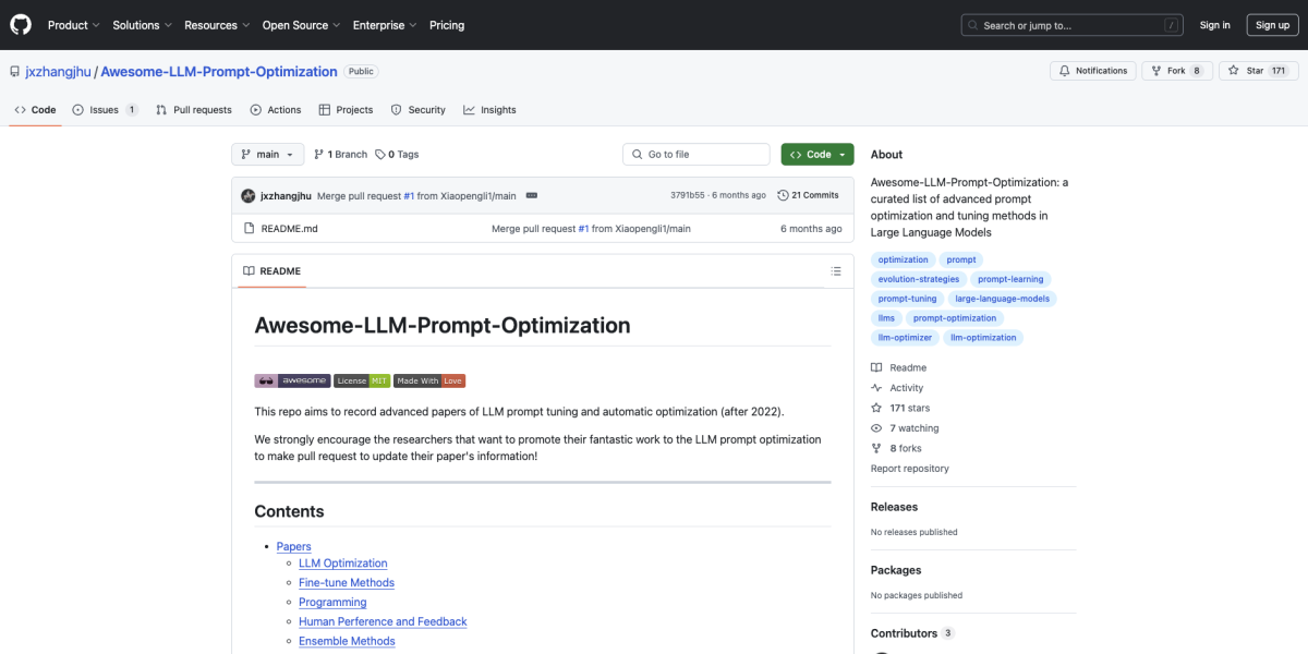 Awesome-LLM-Prompt-Optimization: 探索大型语言模型提示优化的前沿技术 - 懂AI