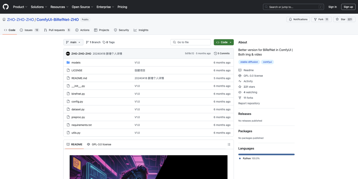 ComfyUI-BiRefNet-ZHO: 一个强大的背景移除工具 - 懂AI