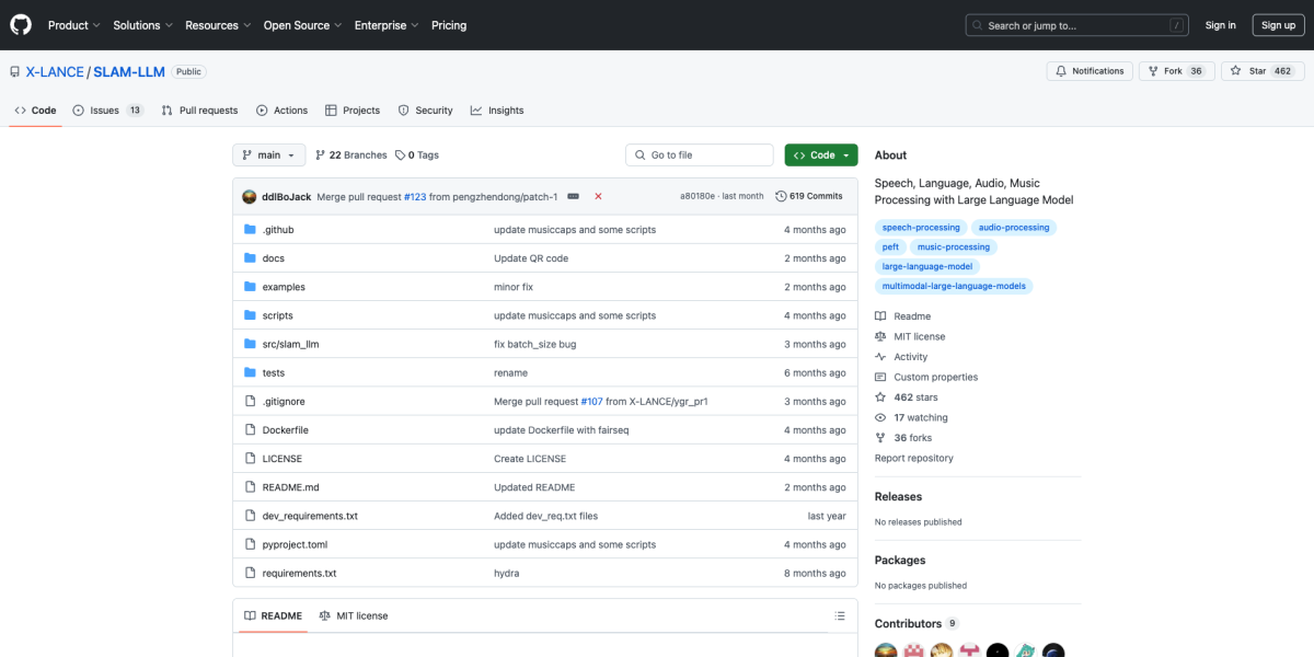 SLAM-LLM:面向语音、语言、音频和音乐处理的大型语言模型工具包 - 懂AI