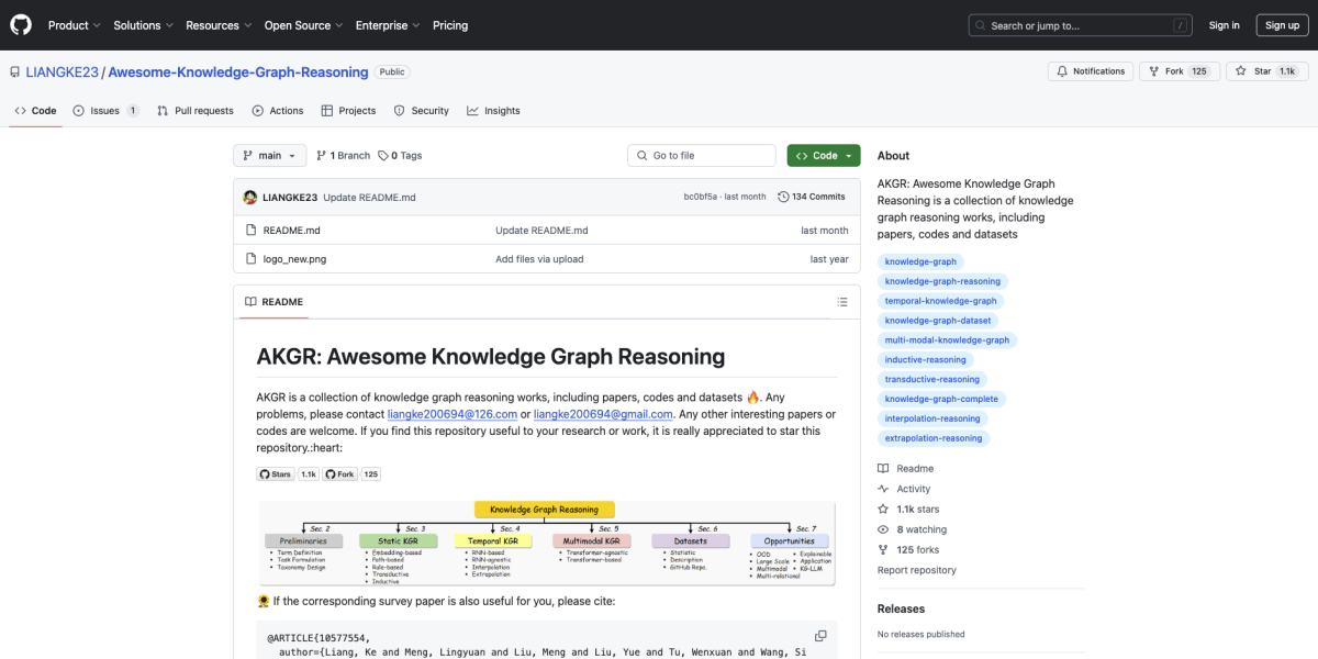 Awesome知识图谱推理:探索静态、动态和多模态知识图谱推理的前沿进展 - 懂AI