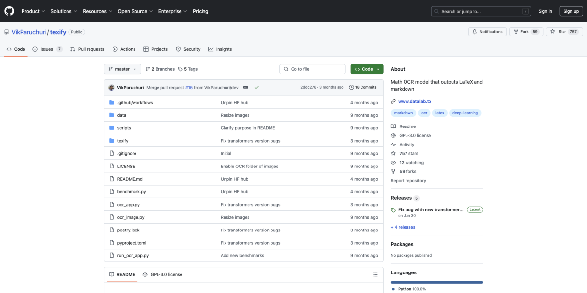 Texify: 革命性的数学公式识别与转换工具 - 懂AI