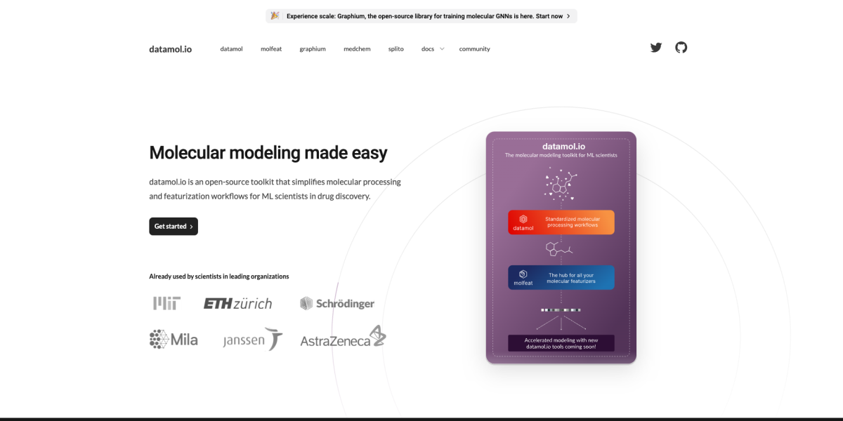 Datamol: 简化分子处理的开源利器 - 懂AI