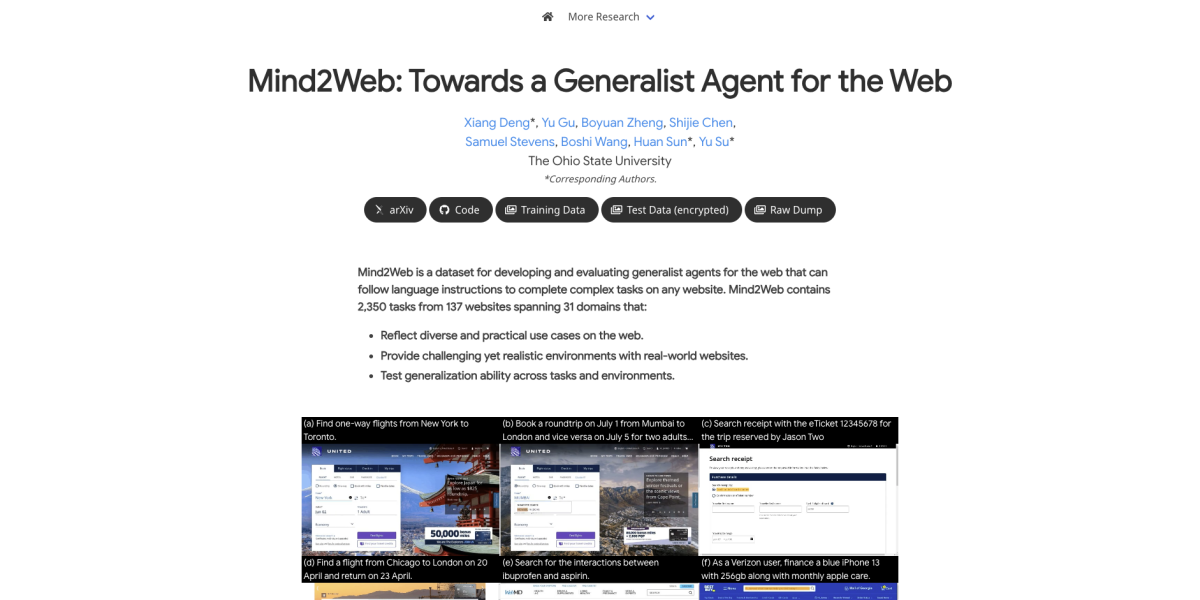 Mind2Web: 构建通用型网页代理智能体的数据集与方法 - 懂AI