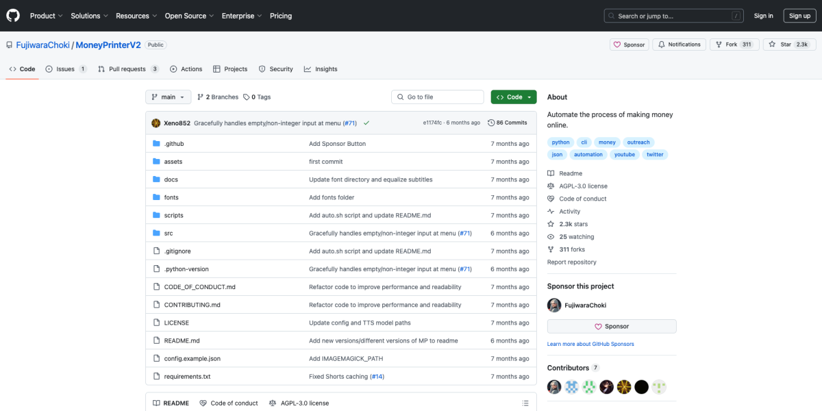 MoneyPrinterV2：自动化在线赚钱的开源工具 - 懂AI