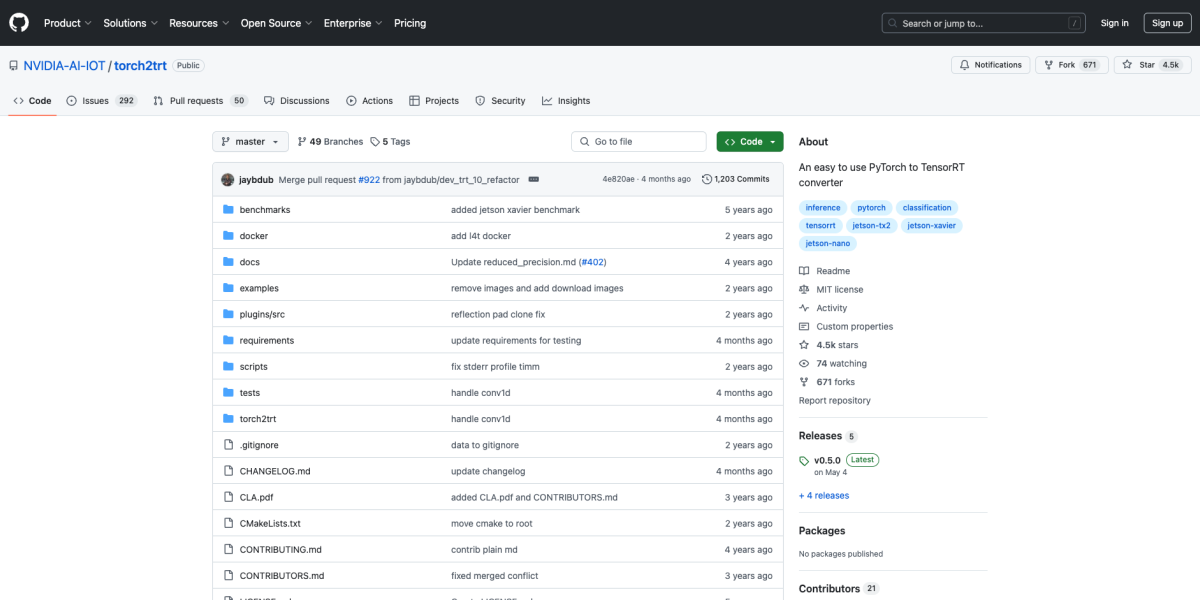 torch2trt: 简易高效的 PyTorch 到 TensorRT 转换器 - 懂AI