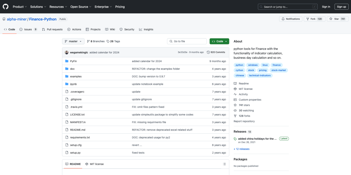Finance-Python: 强大的Python金融工具包 - 懂AI
