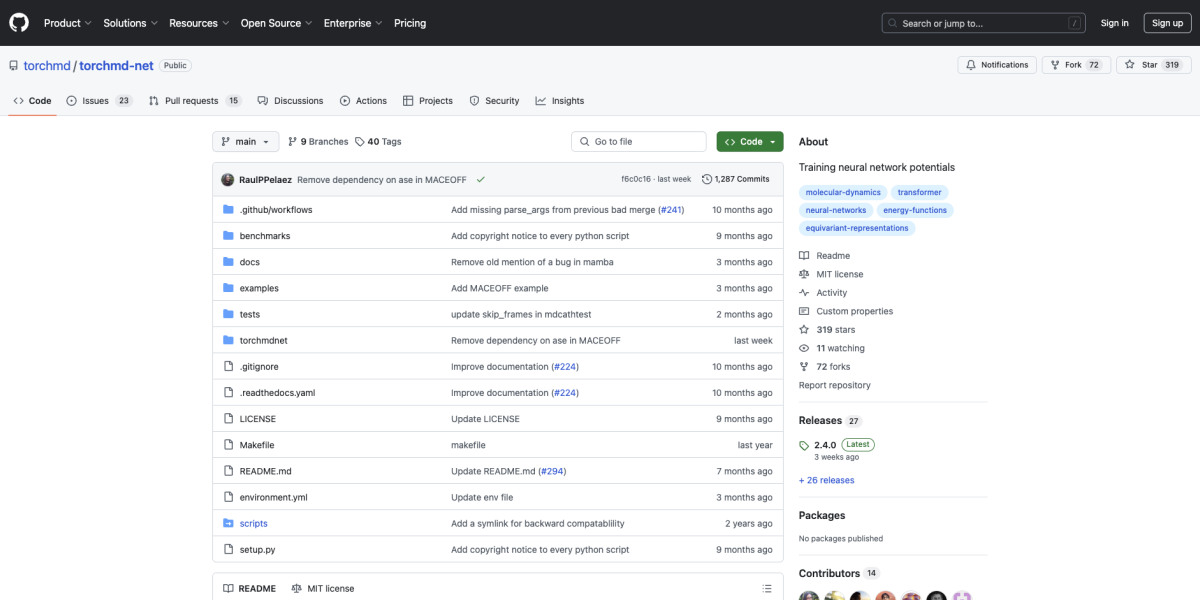 TorchMD-NET: 快速高效的神经网络分子势能模型 - 懂AI
