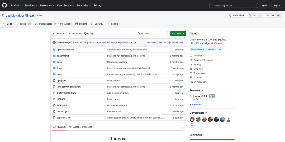 Lineax: 统一的线性求解与线性最小二乘法的JAX和Equinox库 - 懂AI