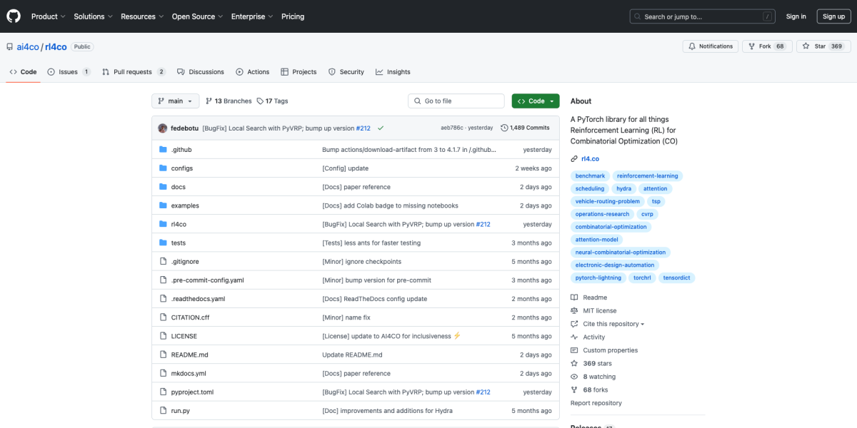 RL4CO: 一个强大的组合优化强化学习框架 - 懂AI