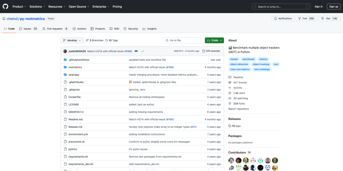 py-motmetrics: Python库实现多目标跟踪评估指标 - 懂AI