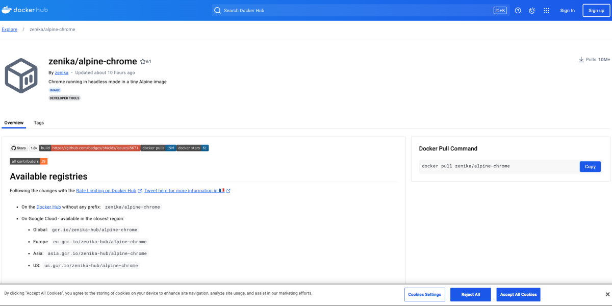 Chrome运行在Alpine Linux上的Docker镜像 - 懂AI