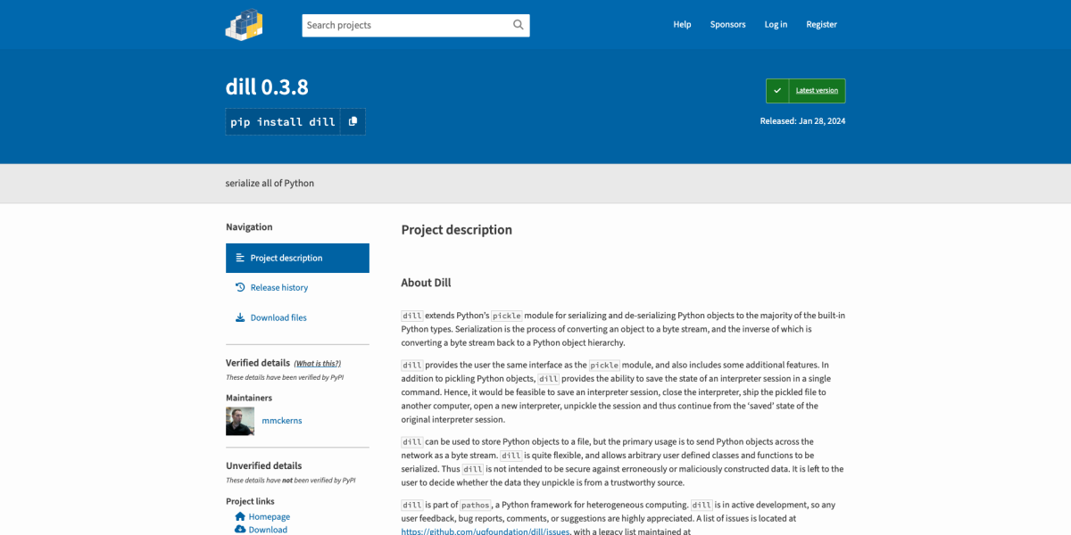 dill: Python对象序列化的强大工具 - 懂AI