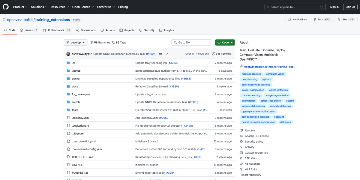 OpenVINO™ Training Extensions: 全面的计算机视觉模型训练与优化工具集 - 懂AI