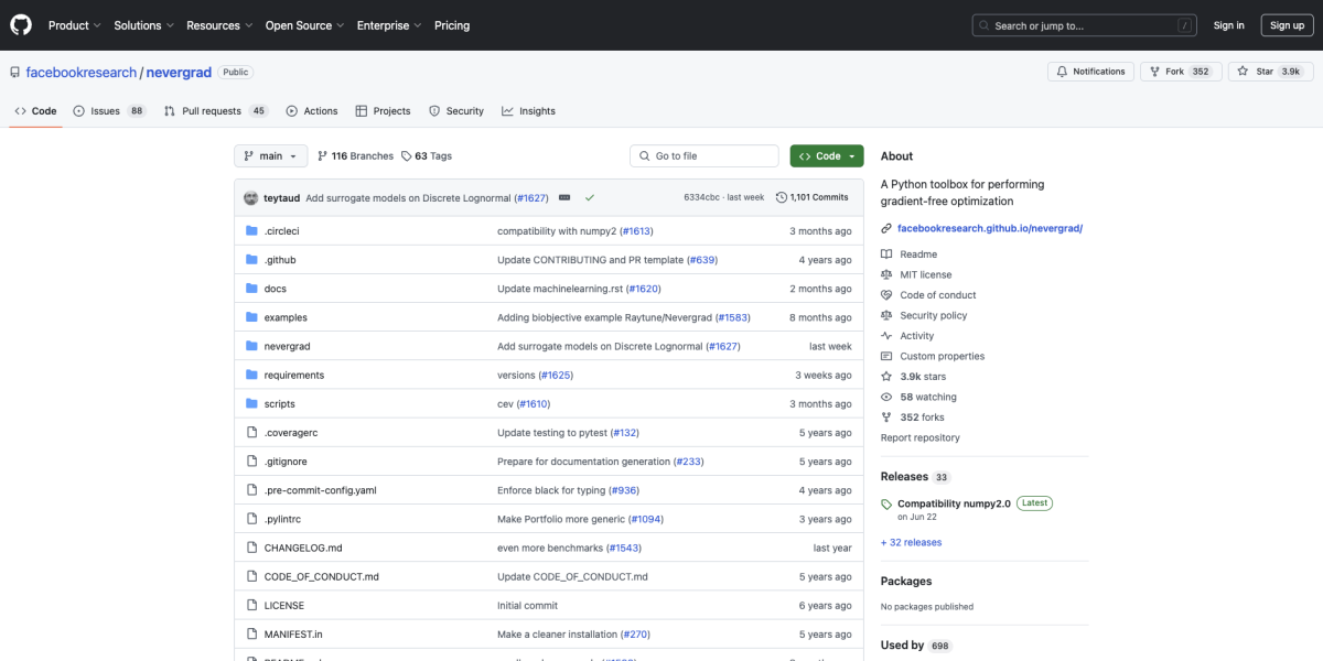 Nevergrad: 一个强大的无梯度优化工具箱 - 懂AI