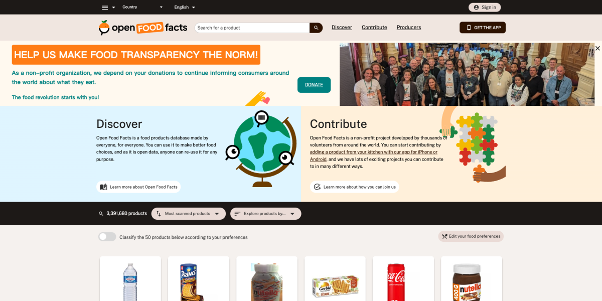 Open Food Facts的人工智能项目：打造更智能的食品数据库 - 懂AI