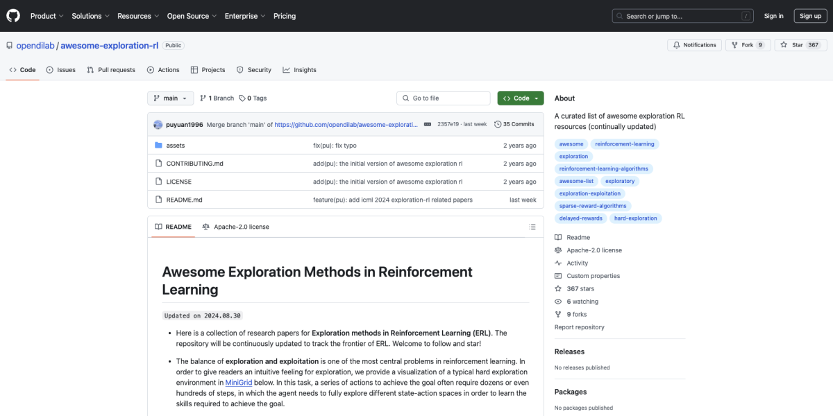 Awesome Exploration RL: 探索强化学习的前沿资源汇总 - 懂AI