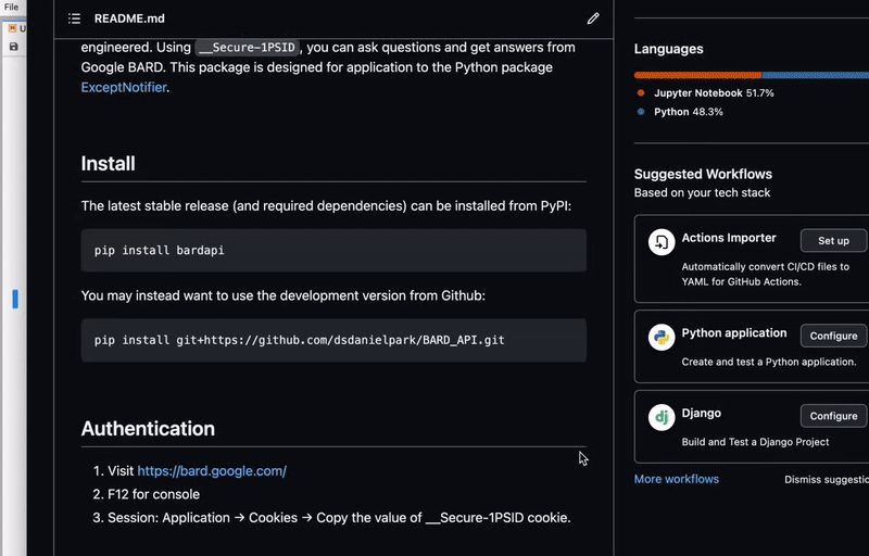 Bard-API入门学习资料 - Google对话式AI助手的非官方Python接口 - 懂AI