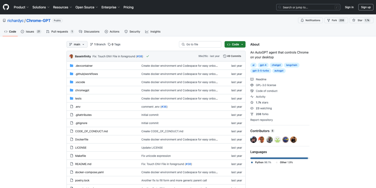Chrome-GPT学习资料大全 - 基于AutoGPT的Chrome浏览器自动化控制工具 - 懂AI