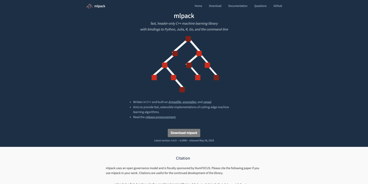 mlpack学习资源汇总 - 快速、高效的C++机器学习库 - 懂AI