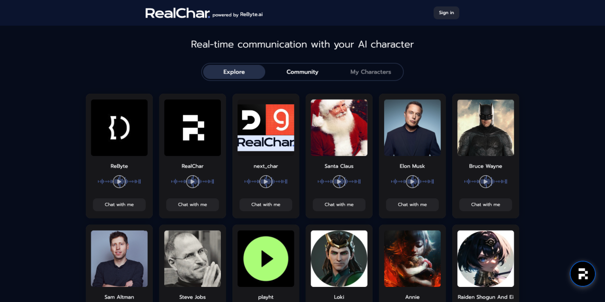 RealChar入门学习资料 - 创建、定制和实时对话的AI角色伙伴 - 懂AI