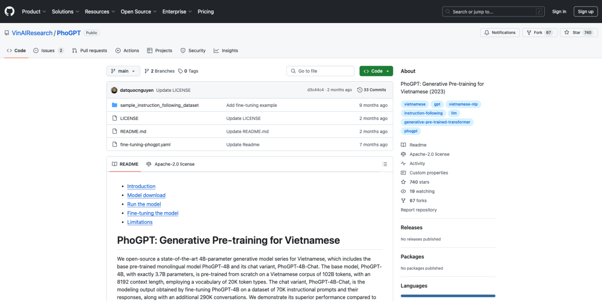 PhoGPT入门指南 - 越南语生成式预训练模型 - 懂AI