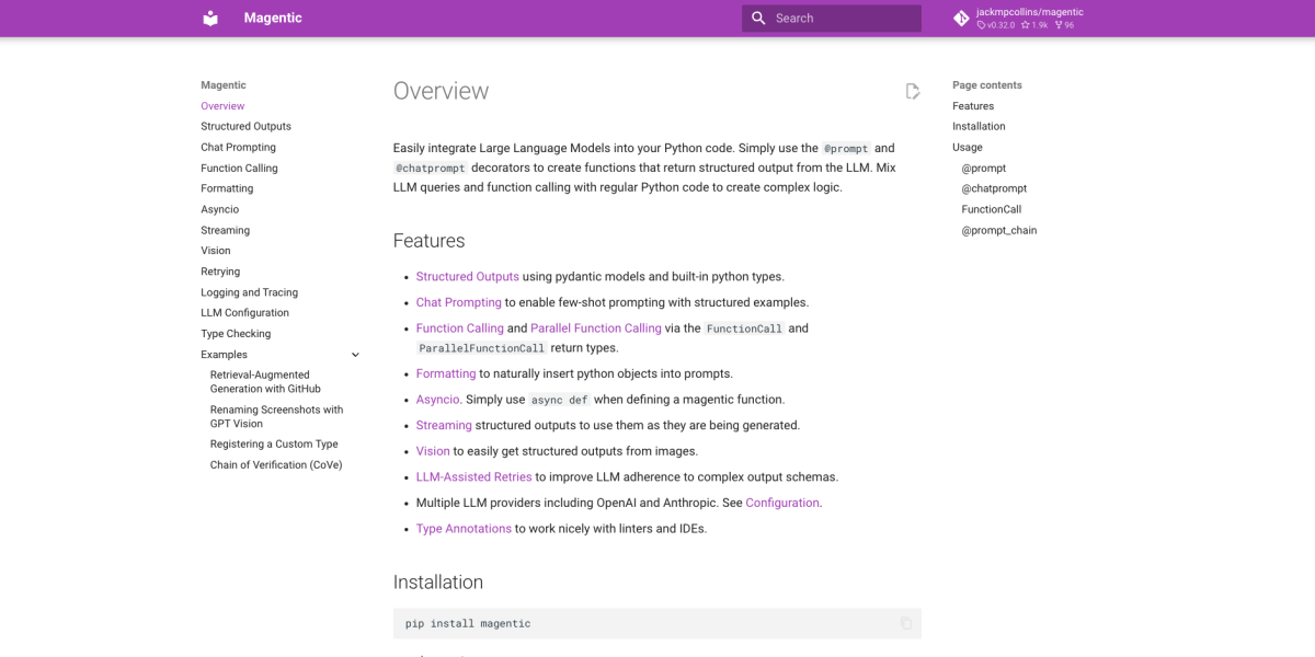 magentic入门指南 - 轻松将LLM集成到Python代码中 - 懂AI