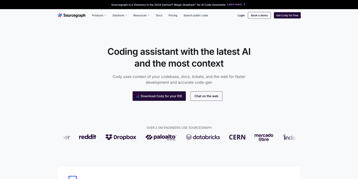 Cody AI 学习资料汇总 - 强大的代码上下文感知AI编码助手 - 懂AI