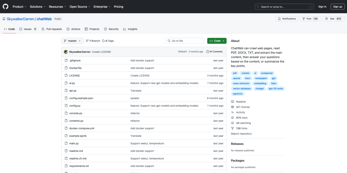ChatWeb入门指南 - 多功能智能网页交互和文件处理工具 - 懂AI