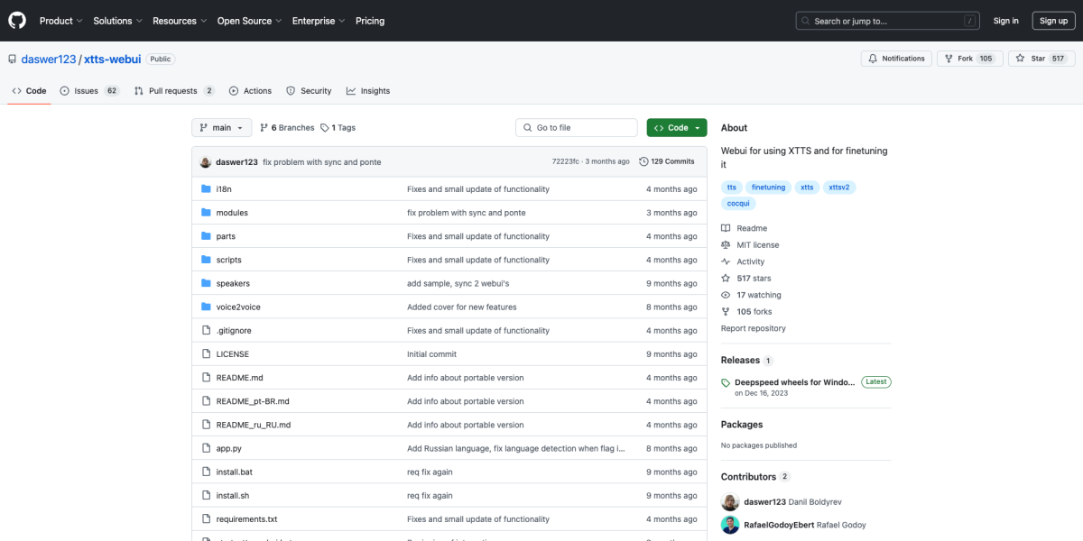 xtts-webui学习资料汇总 - 简便易用的XTTS语音合成Web界面 - 懂AI