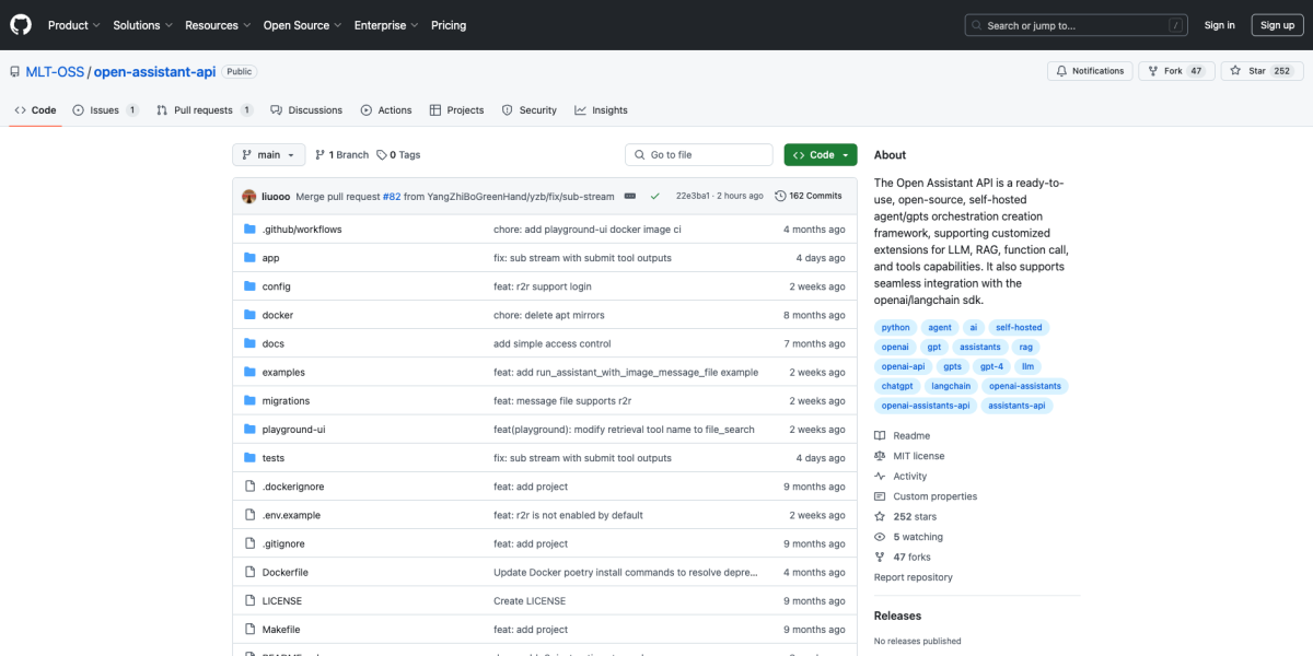 Open Assistant API学习资料汇总 - 开源自托管的AI智能助手API框架 - 懂AI