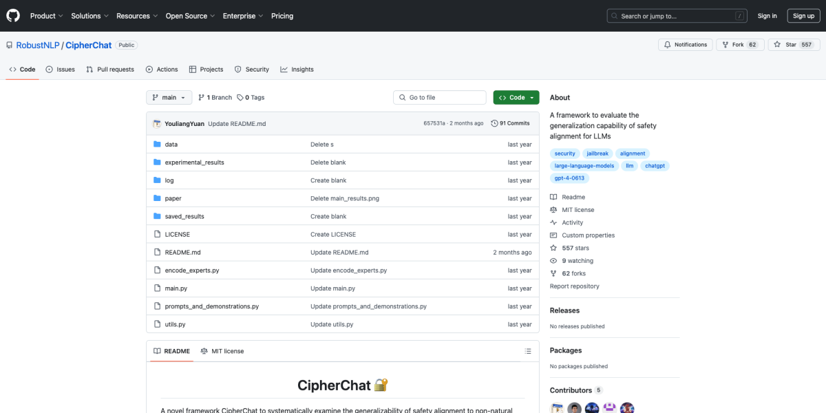CipherChat学习资料汇总 - 评估LLM安全对齐泛化能力的创新框架 - 懂AI