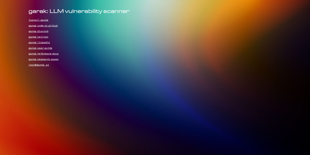garak入门学习资料 - LLM漏洞扫描工具 - 懂AI