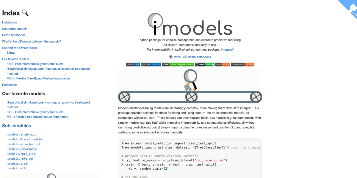 imodels入门指南 - 可解释机器学习的Python利器 - 懂AI