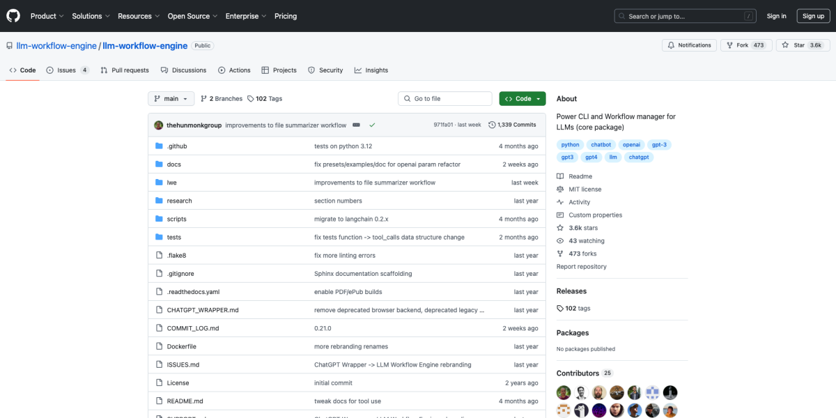 LLM Workflow Engine学习资料汇总 - 强大的LLM命令行工具和工作流管理器 - 懂AI