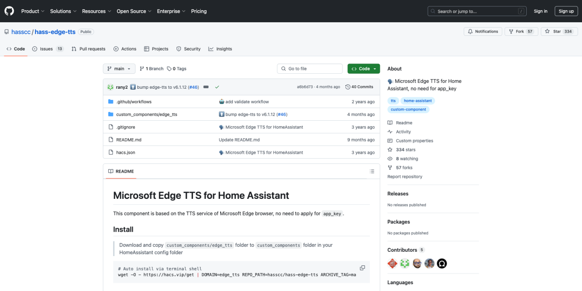 hass-edge-tts学习资料汇总 - 基于Microsoft Edge浏览器的免费TTS服务 - 懂AI