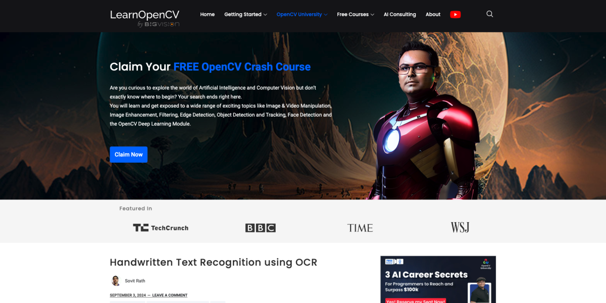 learnopencv学习资源汇总 - 掌握计算机视觉和深度学习的宝库 - 懂AI