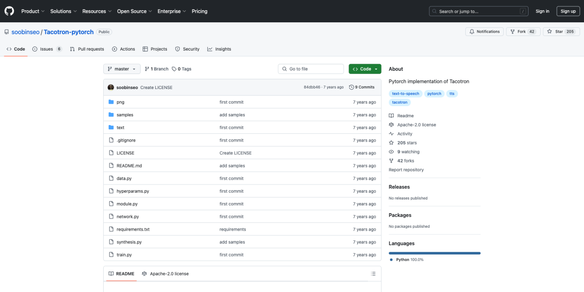 Tacotron-pytorch学习资料汇总 - 基于PyTorch实现的端到端语音合成模型 - 懂AI