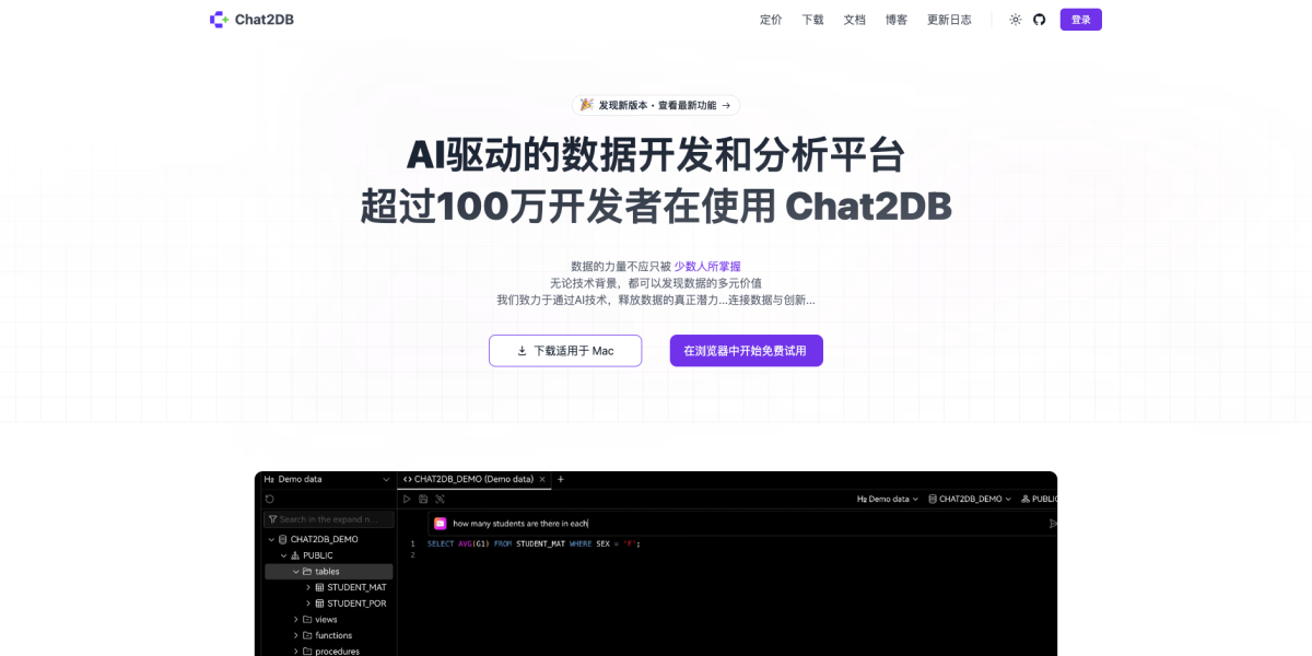Chat2DB学习资料汇总 - AI驱动的智能数据库管理工具 - 懂AI
