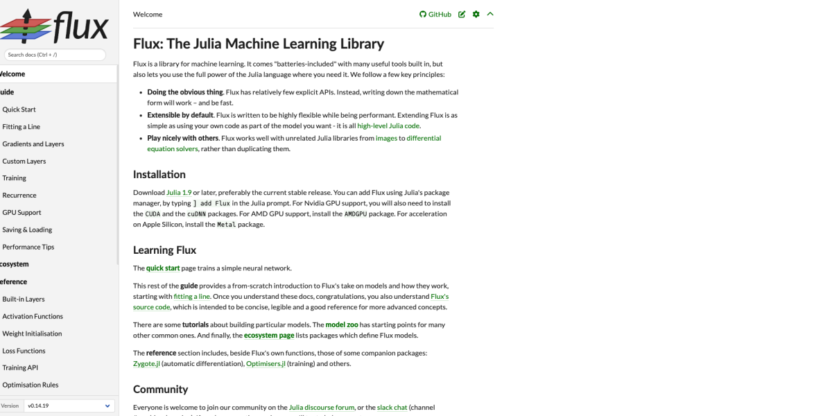 Flux.jl学习资料汇总 - 让机器学习变得轻松自在的Julia库 - 懂AI