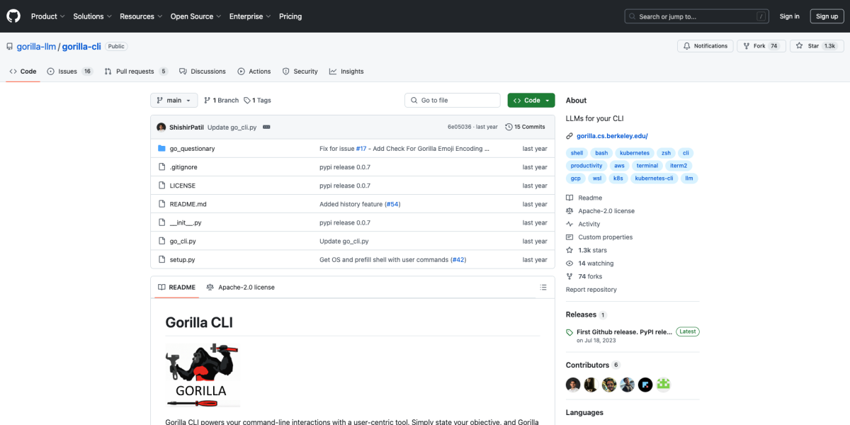gorilla-cli学习资料汇总-LLM驱动的智能命令行工具 - 懂AI