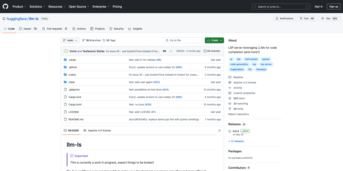 llm-ls学习资料汇总 - 利用LLM提升代码补全体验的LSP服务器 - 懂AI