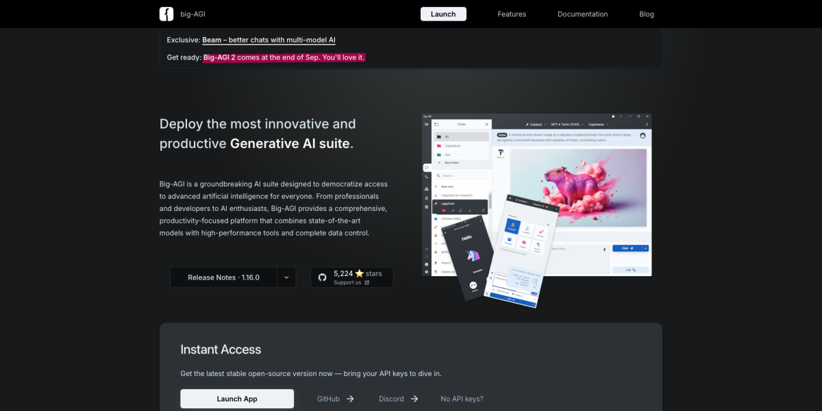 big-AGI学习资料汇总 - 开源的个人AI助手套件 - 懂AI