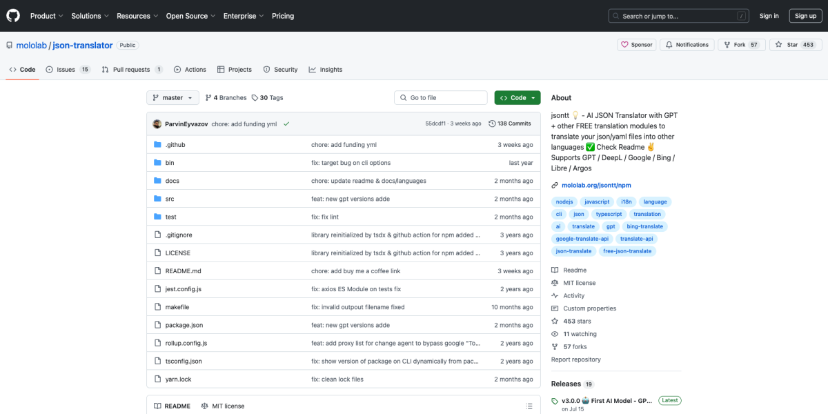 json-translator入门学习资料 - AI驱动的JSON/YAML多语言翻译工具 - 懂AI