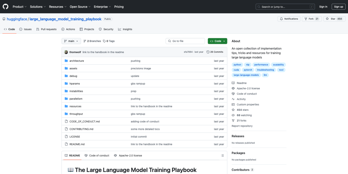 large_language_model_training_playbook学习资料汇总 - 大型语言模型训练技巧与资源集锦 - 懂AI