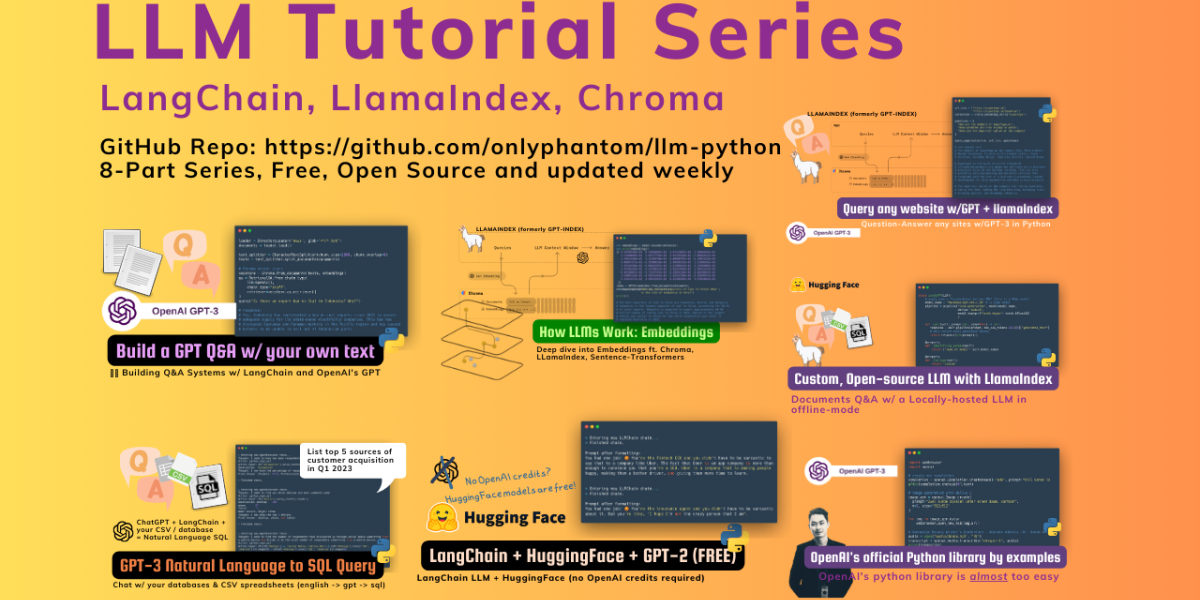LLM-Python: 大型语言模型教程与示例代码库 - 懂AI