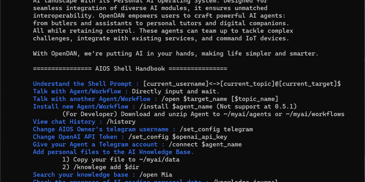 OpenDAN：革新个人AI操作系统，打造智能生活新体验 - 懂AI