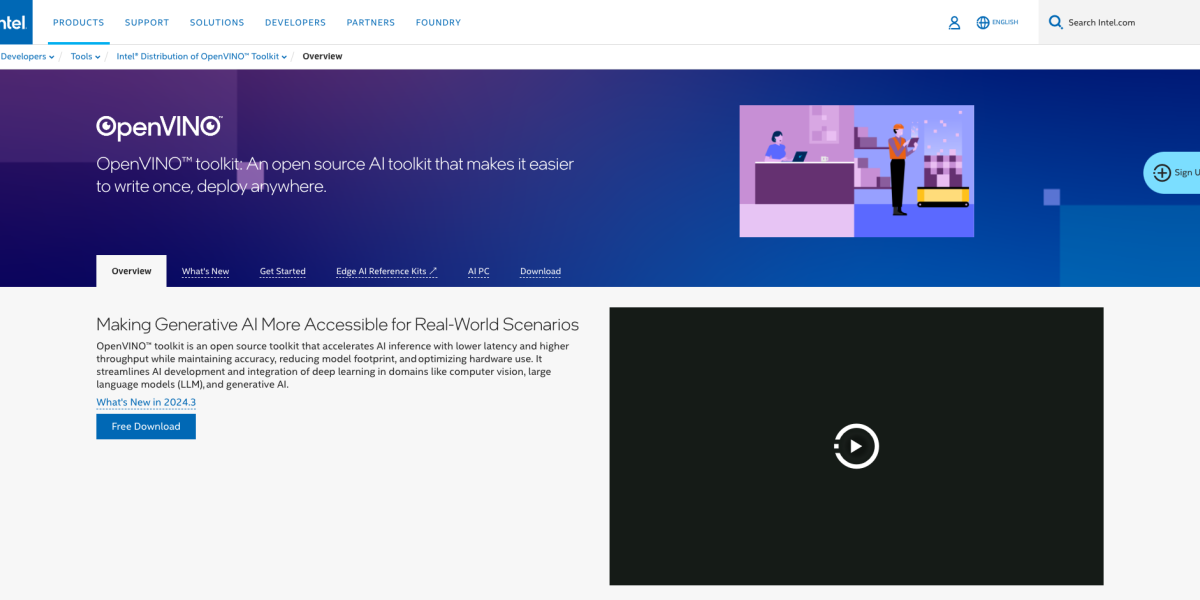 OpenVINO:英特尔开源的AI推理优化工具包 - 懂AI