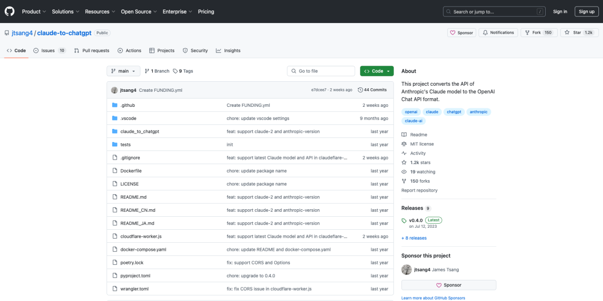 Claude to ChatGPT: 将Anthropic的Claude API转换为OpenAI Chat API格式 - 懂AI