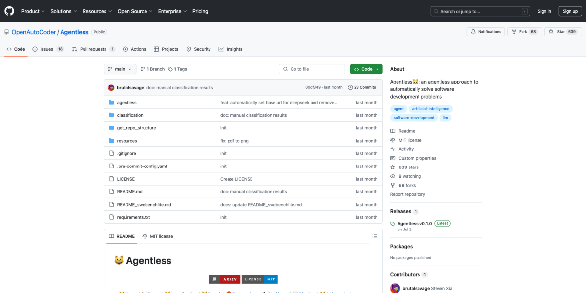 Agentless技术:无代理方式解决软件开发问题的创新之路 - 懂AI