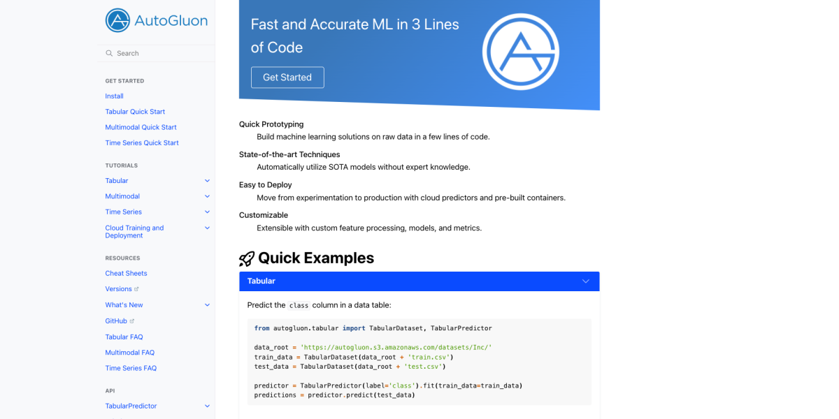 AutoGluon: 快速准确的自动机器学习框架 - 懂AI
